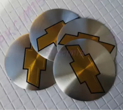 Set of 4 Silver Wheel Center Stickers 56MM For Chevy | eBay