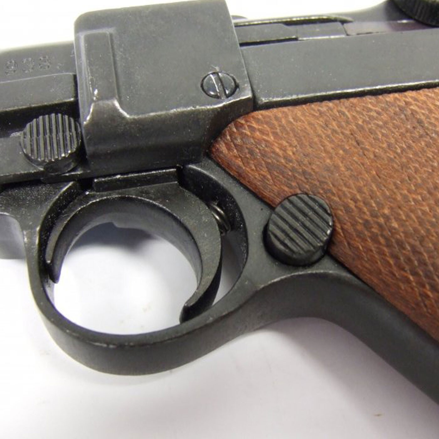 Denix German Luger Parabellum P-08 Non-Firing Prop Gun Wood Grips in ...