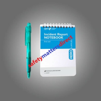 First Aid Notepad & Pen Notebook & Pen Incident Report Note Book Note ...