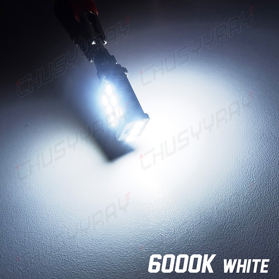 LED Reverse Back Up Light Bulb 921 912 W16W T15 906 916 Super White ...