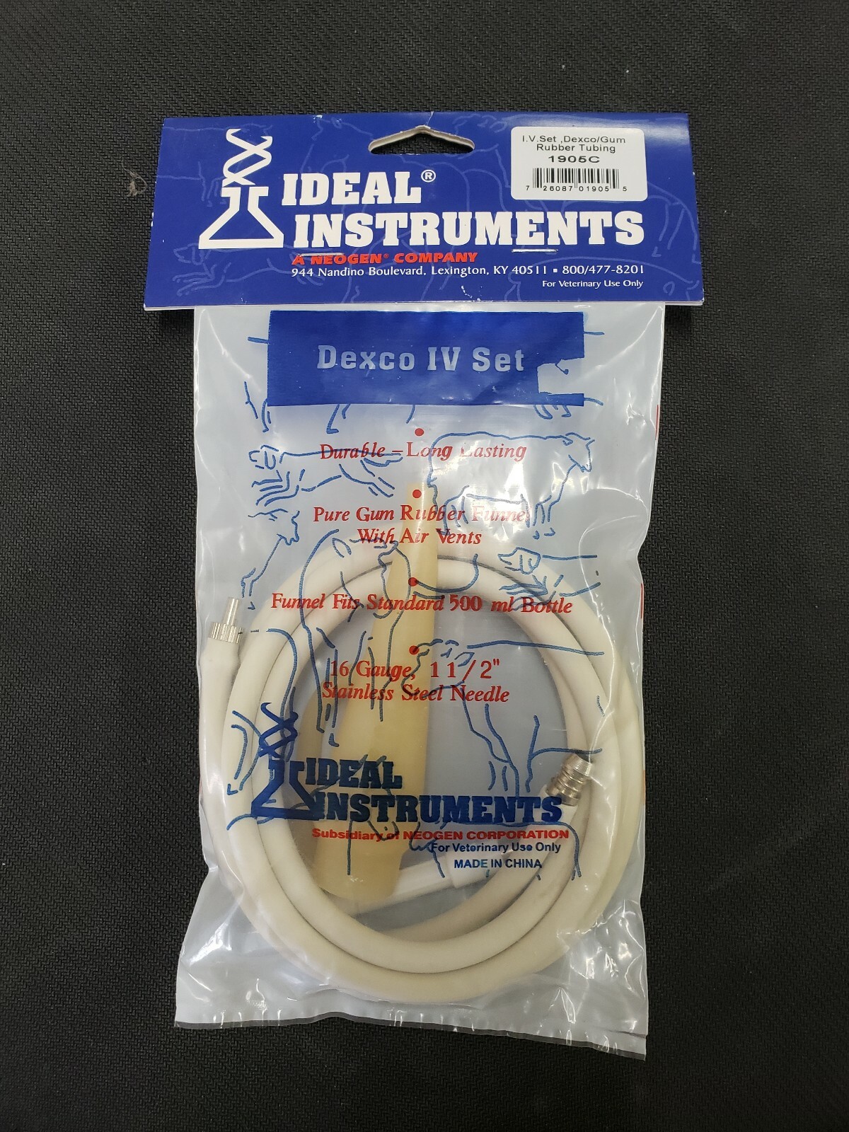 Ideal Instruments Livestock Rubber IV Set 1905c *NEW* | eBay