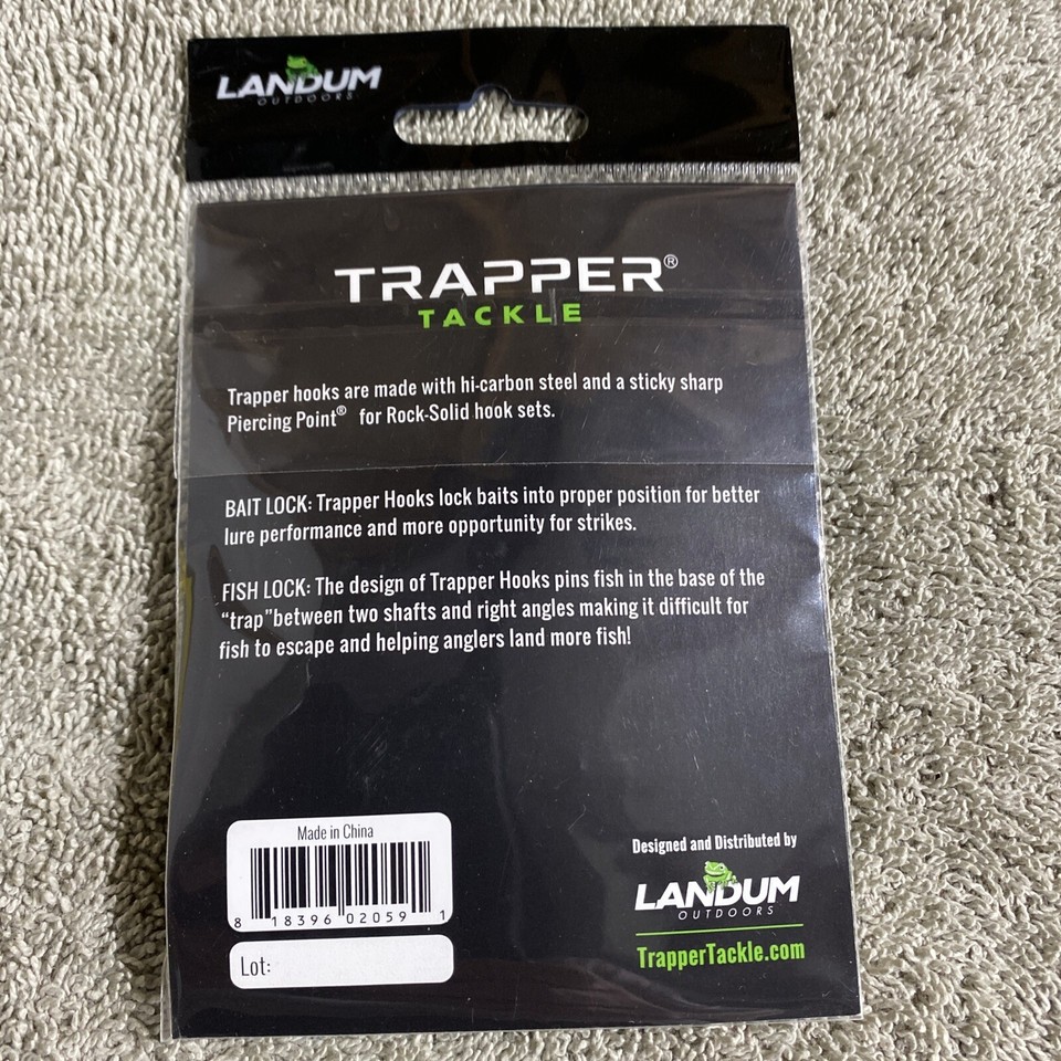 Trapper Tackle All Purpose, Dropshot, Finesse Fishing Hooks Size 6/0 ...