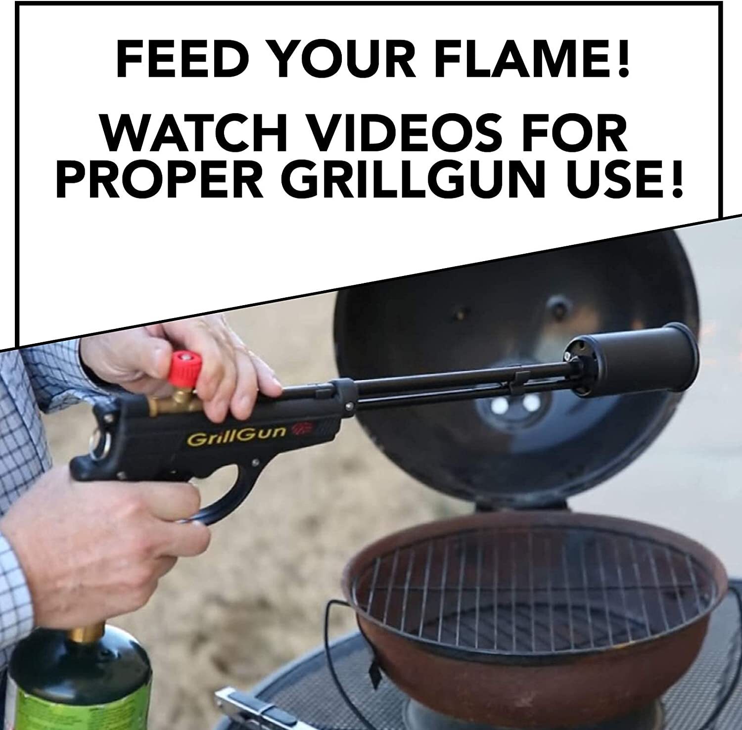 GRILLBLAZER Handheld Culinary Grill Torch/Lighter, Professional BBQ ...