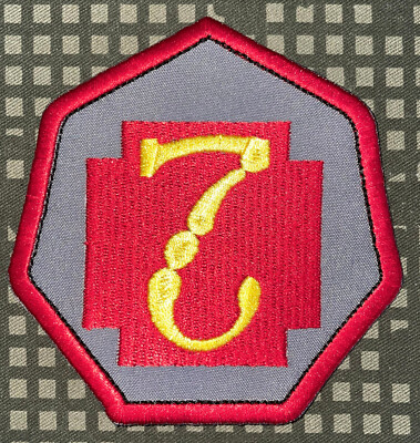 US Army 7th Medical Command Patch Hook & Sew Repro New A535 | eBay
