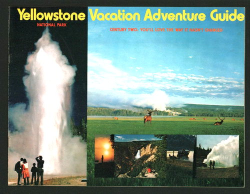 Yellowstone National Park Vacation Adventure Guide 1973 Giant Travel ...
