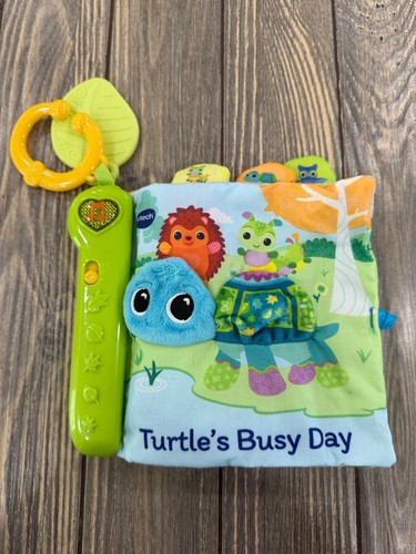 VTech Turtles Busy Day Soft Baby Book With Sounds For Infants ...