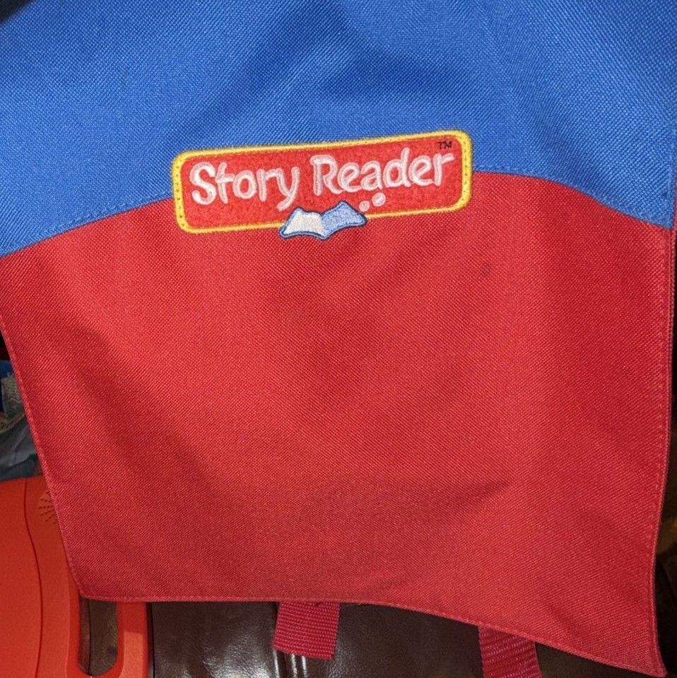 Story Reader System with Case 4 Cartridges & 9 Books Backpack Untested ...