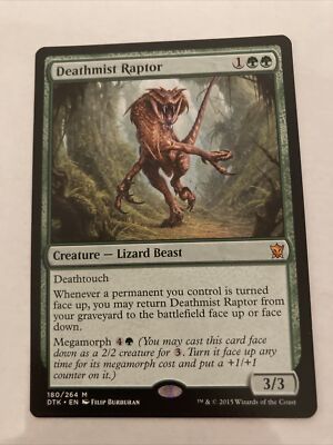MTG Deathmist Raptor Dragons of Tarkir 180/264 Regular Mythic | eBay