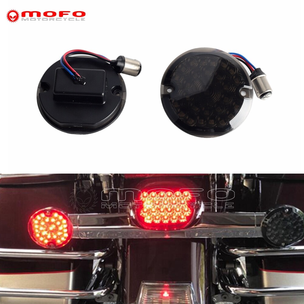 Motorcycle 3.25'' LED Rear Turn Signal Brake Light For Harley FLHRC ...