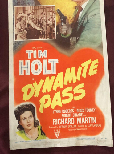 DYNAMITE PASS MOVIE POSTER INSERT 1950 TIM HOLT LYNNE ROBERTS | eBay