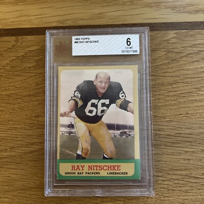 1963 Ray Nitschke Bvg 6 Very nice card!! | eBay