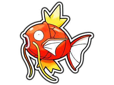 Magikarp Waterproof Vinyl Sticker Decal Die-Cut | eBay