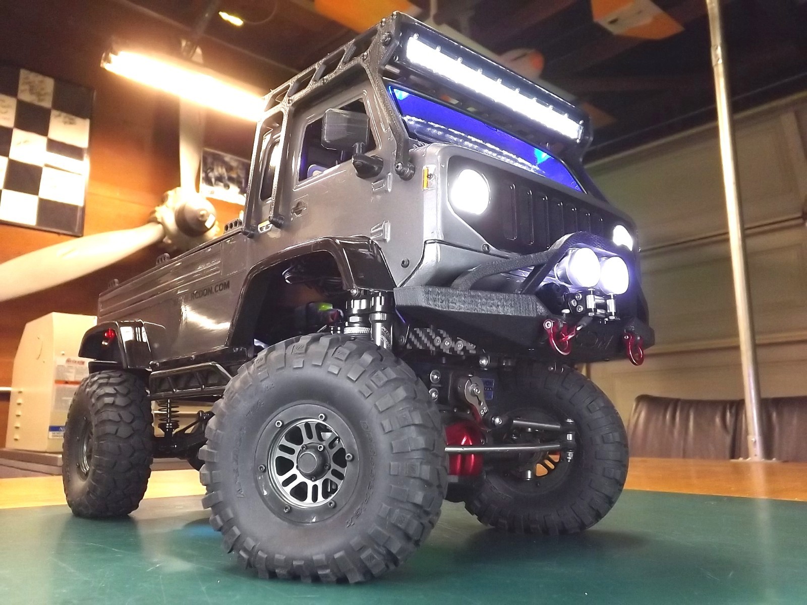 RCDM Front Roof Rack For The Axial Jeep "Mighty" FC Crawler Body ...