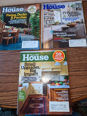 This Old House Magazines 3 Issues 2008 & 2009 | eBay