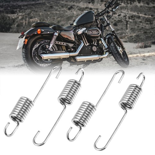 4pcs 8.5cm Length Silver Tone Motorcycle Brake Pedal Return Spring for ...