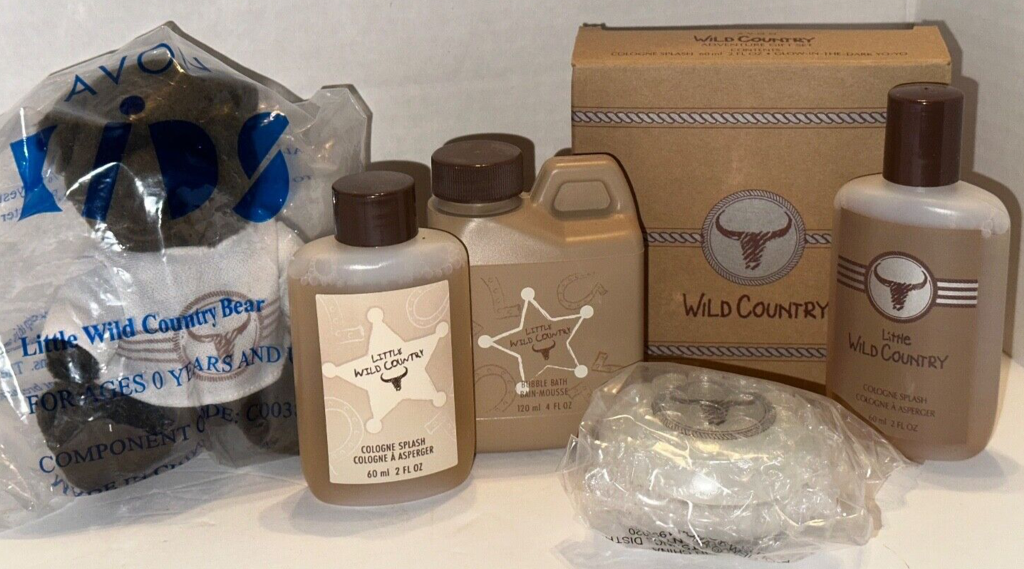 NEW Avon Little Wild Country Boys Gift Set Bubble Bath Cologne SplasH ...
