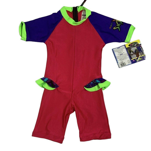 Radicool Skins Girls 100+ SPF Sun Protection Pink Swim Wetsuit Size 1 ...