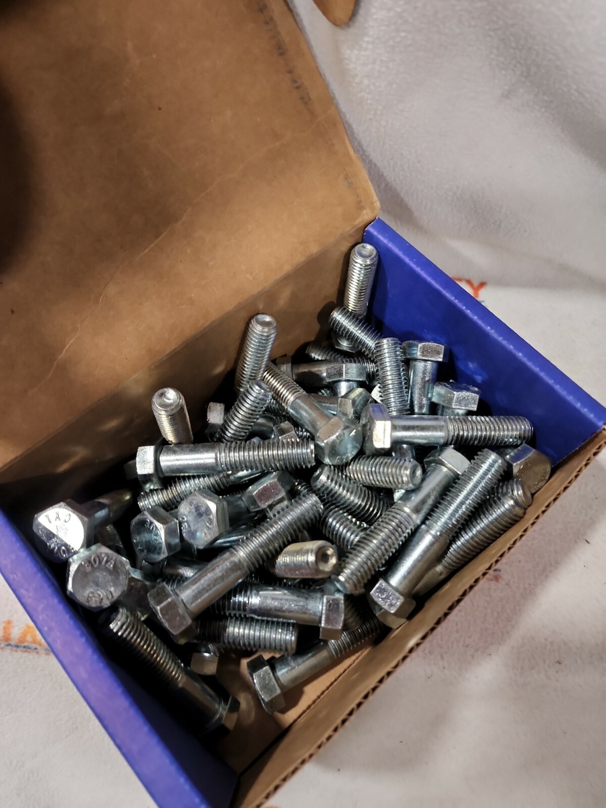 Powers Fasteners 001109 1/2" x13 x 2-1/2" Zinc A-307 Hex Bolts 50pc. | eBay