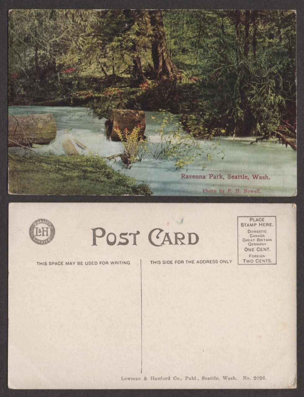 Old Washington Postcard - Seattle - Ravenna Park - Lowman & Hanford ...