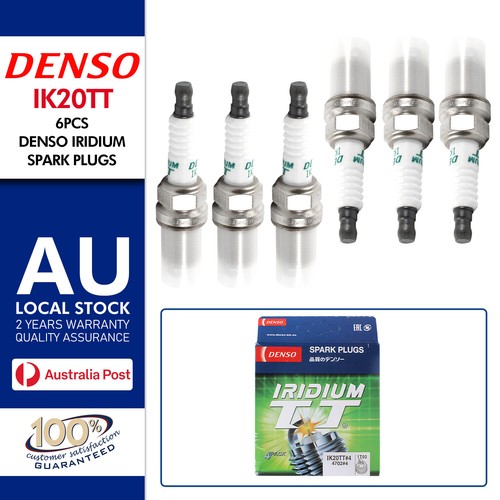 6 x Denso HP Iridium Twin Tip TT Spark Plug FOR HOLDEN CALIBRA YE ...