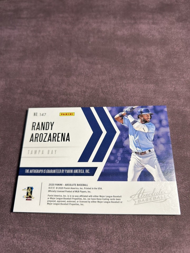 2020 Absolute Baseball Randy Arozarena Auto /99 | eBay