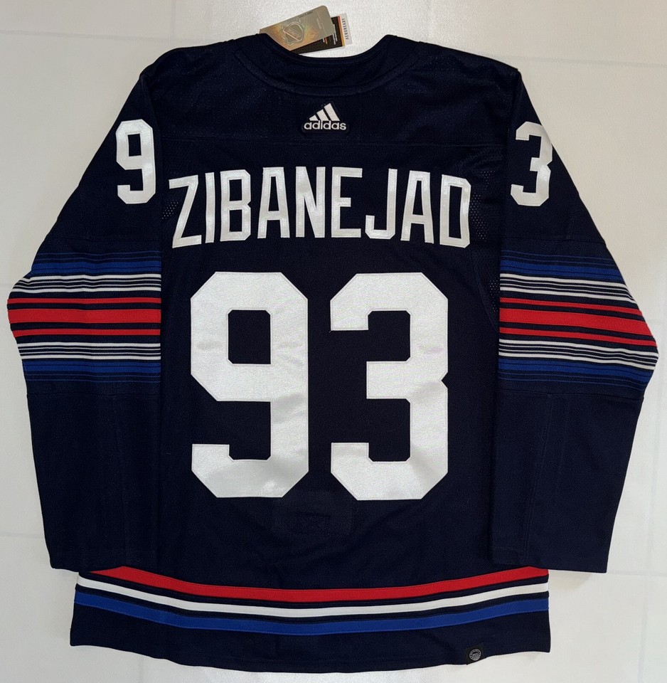 AUTHENTIC ADIDAS NEW YORK RANGERS 3RD ALT ZIBANEJAD JERSEY 52 | eBay