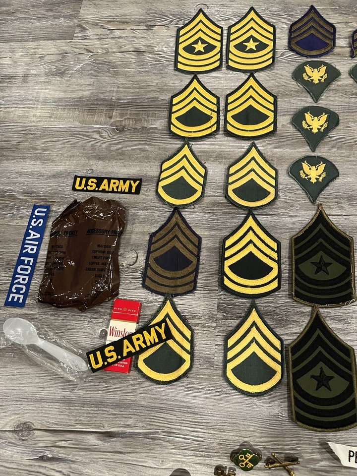 Vietnam War WW2 WWII Assorted Military Army Air Force Insignia Patches ...