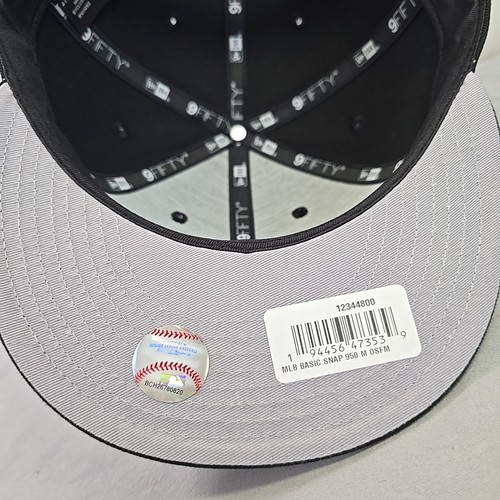 Milwaukee Brewers New Era Blackout 9fifty Snapback Hat Genuine MLB Cap ...