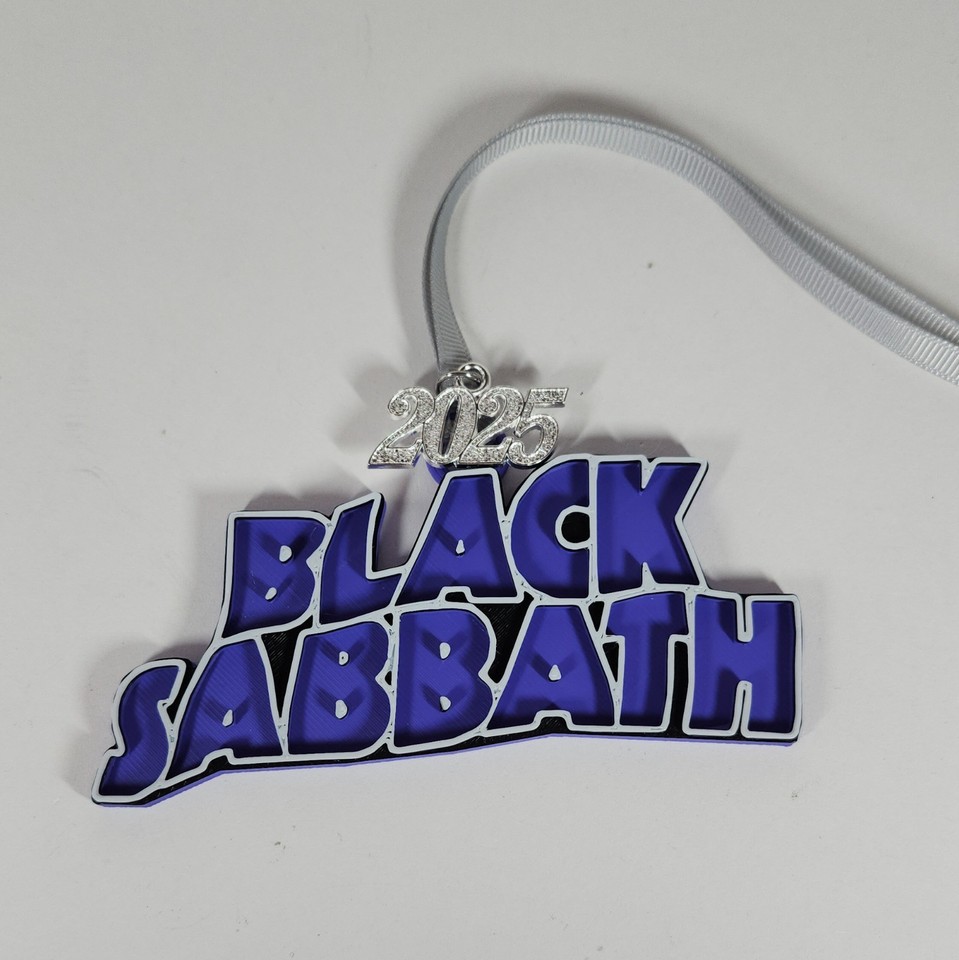 3D Printed *Black Sabbath* Christmas Ornament | Silver 2025 charm ...