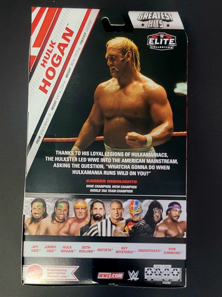 WWE Mattel Hulk Hogan Ultimate Edition and Elite Edition Action Figures ...