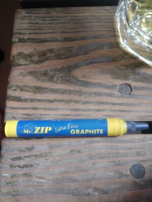 Vintage Mr Zip Extra Fine Graphite Dry Powder 3 gram Bottle | eBay