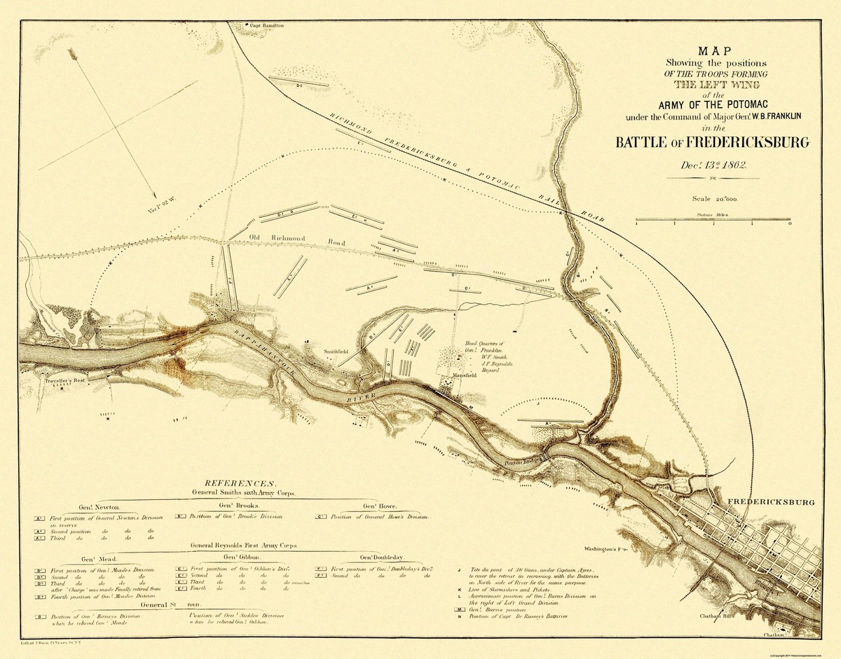 Battle Of Fredericksburg Battle Map Chancellorsville, May 3