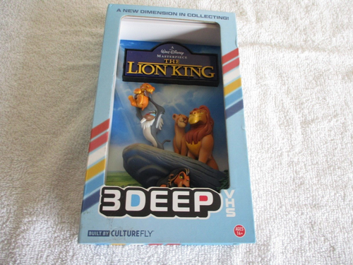 Disney Lion King 3Deep VHS Sculpted Relief Display~Simba, Scar, Mufasa ...