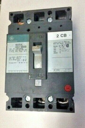 TED136020 GE Main Disconnect 20amp, 600VAC, 250 VDC, 3 Pole Circuit ...
