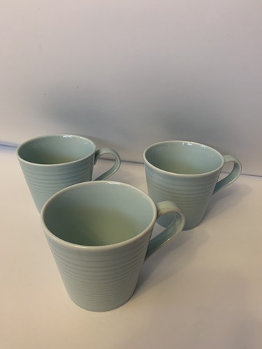 (3) Royal Doulton Gordon Ramsay Maze Light Blue Teal 12 oz Coffee Tea ...