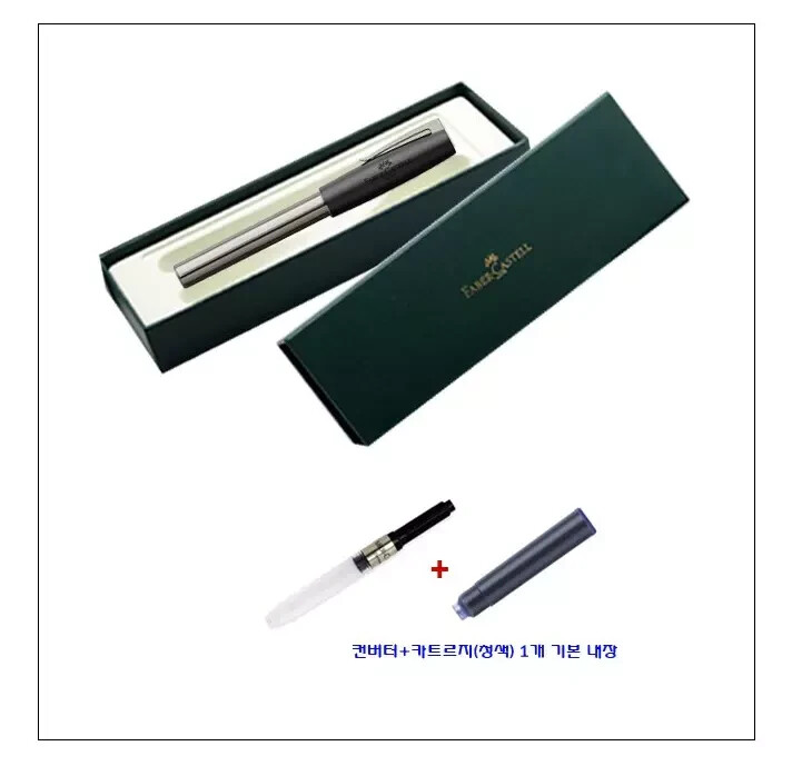 FABER CASTELL Room Gunmetal Shiny F Fountain pen | eBay