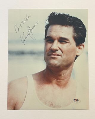 KURT RUSSELL SIGNED AUTOGRAPHED 8X10 PHOTO ESCAPE FROM NEW YORK PSA COA ...