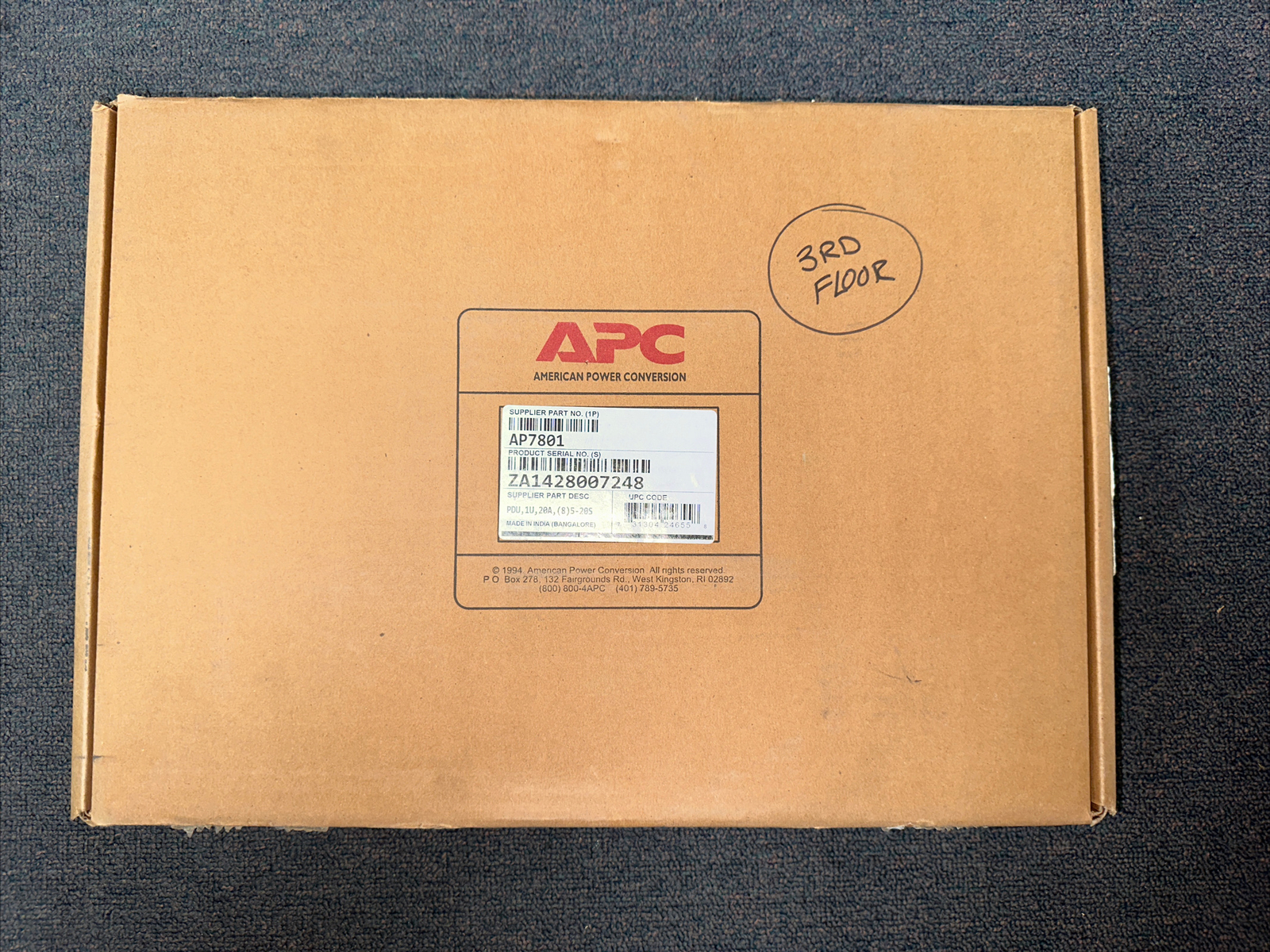 APC AP7801 Metered Rack Power Distribution Unit 120V, 20A, 8 outlets | eBay