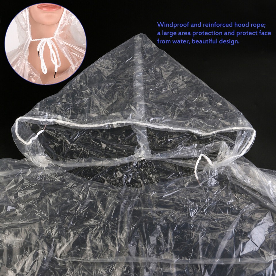 Foldable Rain Jacket Coat for Adults Portable Thicken Travel | eBay