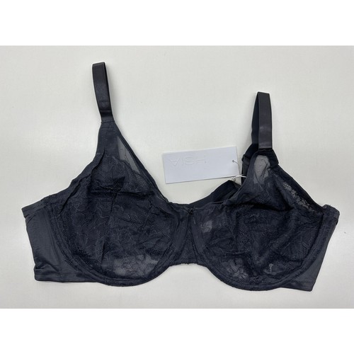 HSIA Women's Enchante Lace Underwire Bra Black Size 44D NWT #82A | eBay