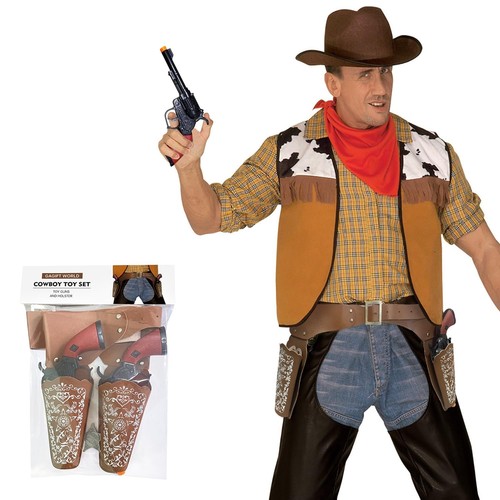 Cowboy Toys Gun and Western Holster Set for Adults, Toy Revolver and ...