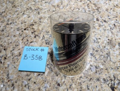 Vintage Ford Motorcraft Desk Clock 6"X4" Super Premium 10W-40 Motor Oil ...
