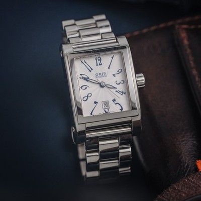 ORIS RECTANGULAR AUTOMATIC REF. 7526 TANK SERVICED WATCH | eBay