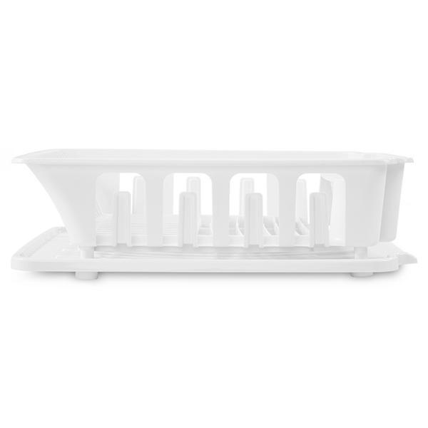 New Sterilite 2-Piece Large Kitchen Sink Tabletop Set Dish Rack Drainer ...