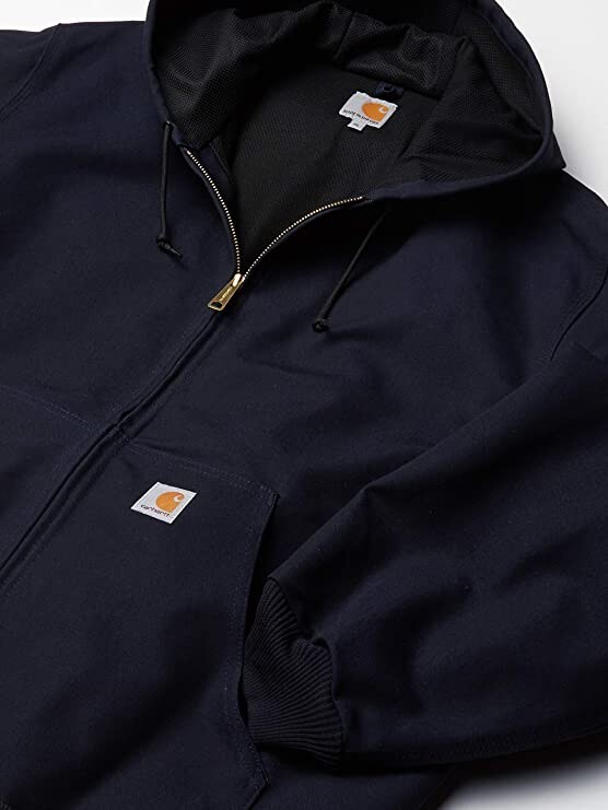 NWT Carhartt Men's Thermal Lined Duck Active Jacket J131 Navy Size XL ...