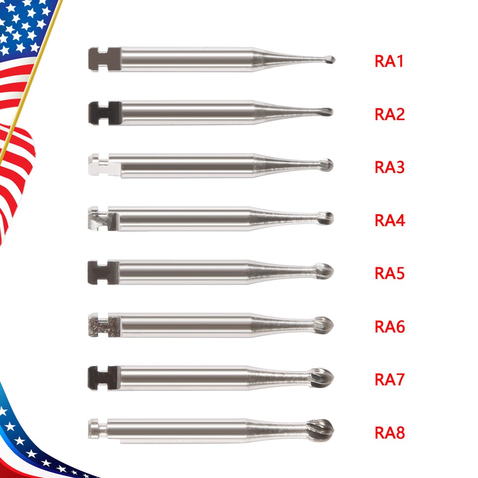 Dental Contra Angle Low Slow Speed Handpiece /Round Carbide Latch Bur ...