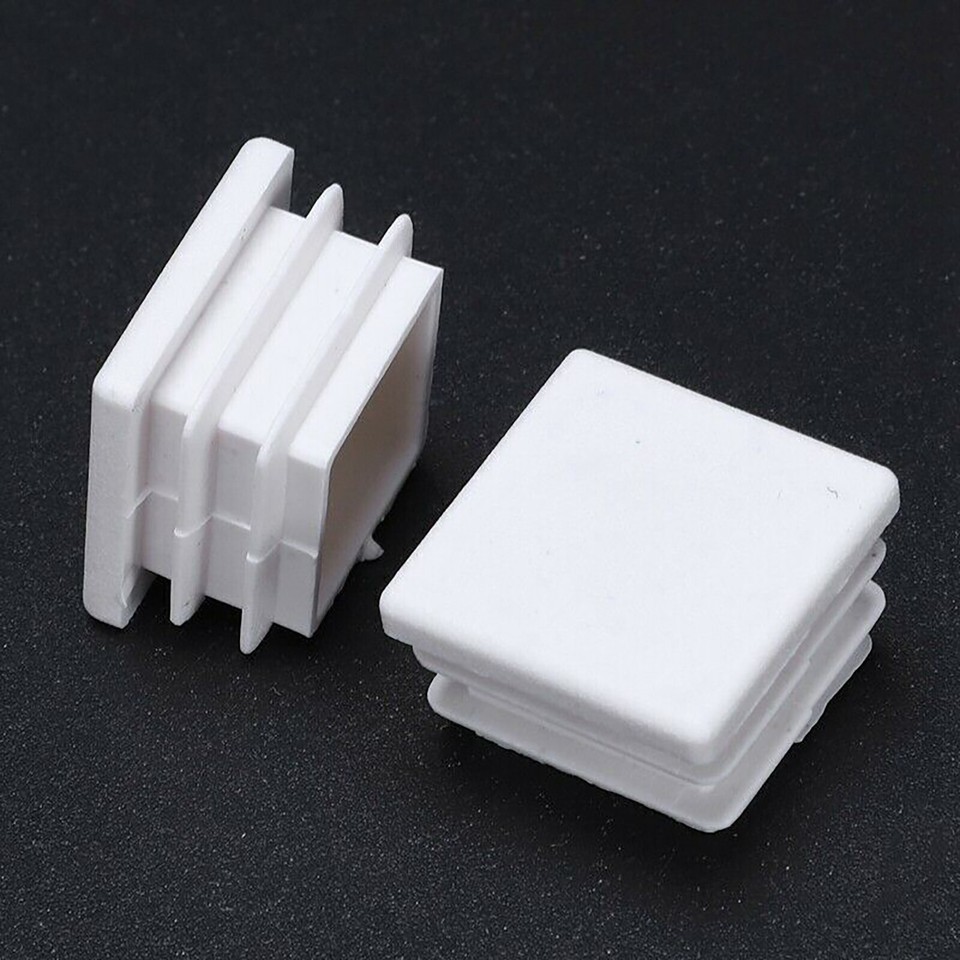 Square Plastic End Caps Blanking Plugs Tube Pipe Box Section Inserts ...