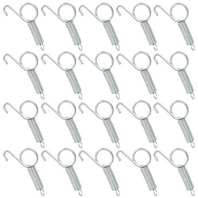 20 Pack Pet Cage Door Latch Spring Hook Quail Cage J Clips for Wire ...