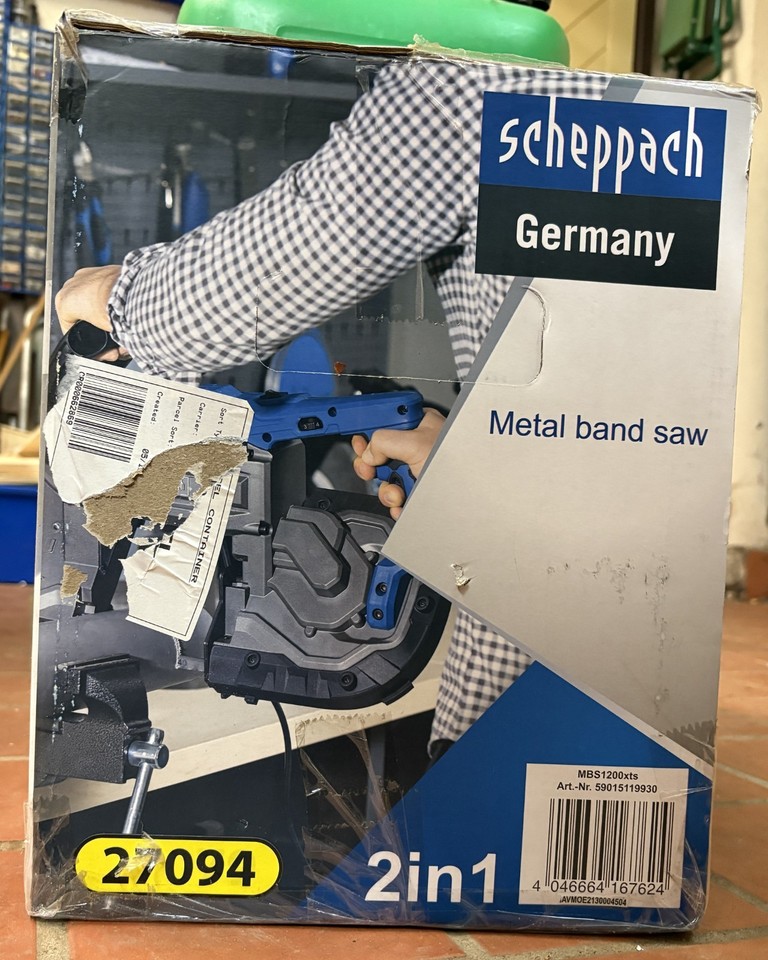 Scheppach metal band saw 2 in 1 MBS 1200 XTS | eBay UK