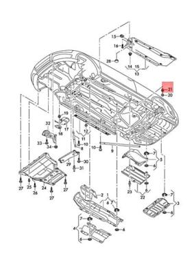 Genuine Mounting For Service Lift Front And Rear Rear AUDI 8N0804583 ...